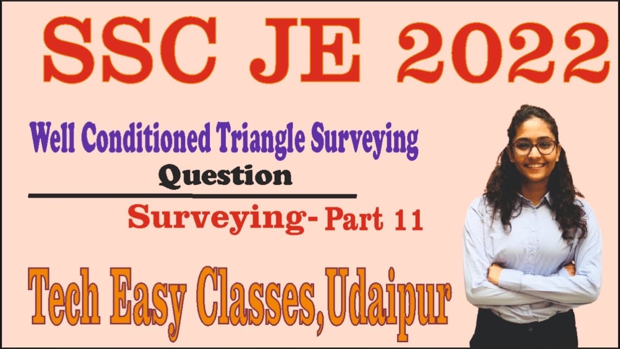well conditioned triangle surveying question || SSc civil jen surveying ...