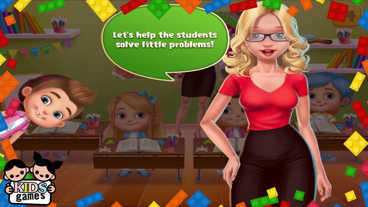 286_My Teacher - School Classroom Play & Learn Colors Kids Games - Fun ...