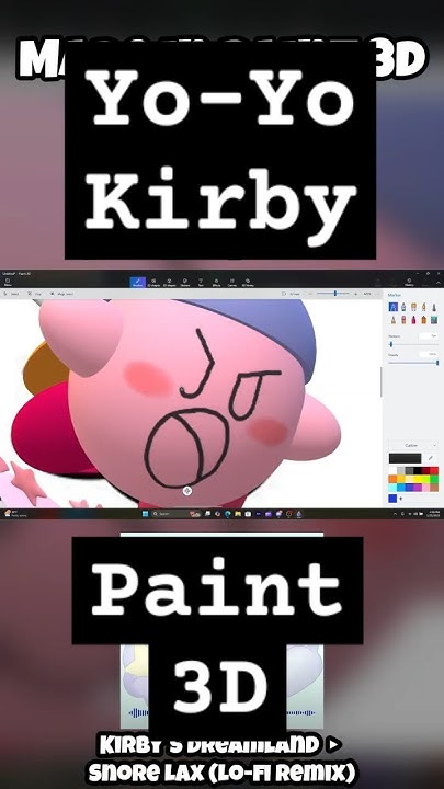 Paint 3D: Yo-Yo Kirby #kirby #art - YouTube