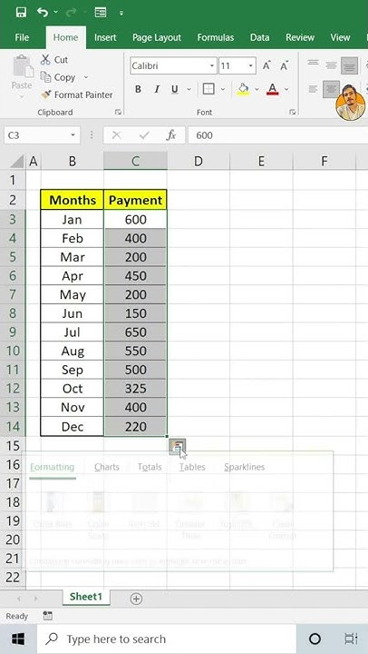How to do quick analysis of any data in excel | Excel tips & tricks ...