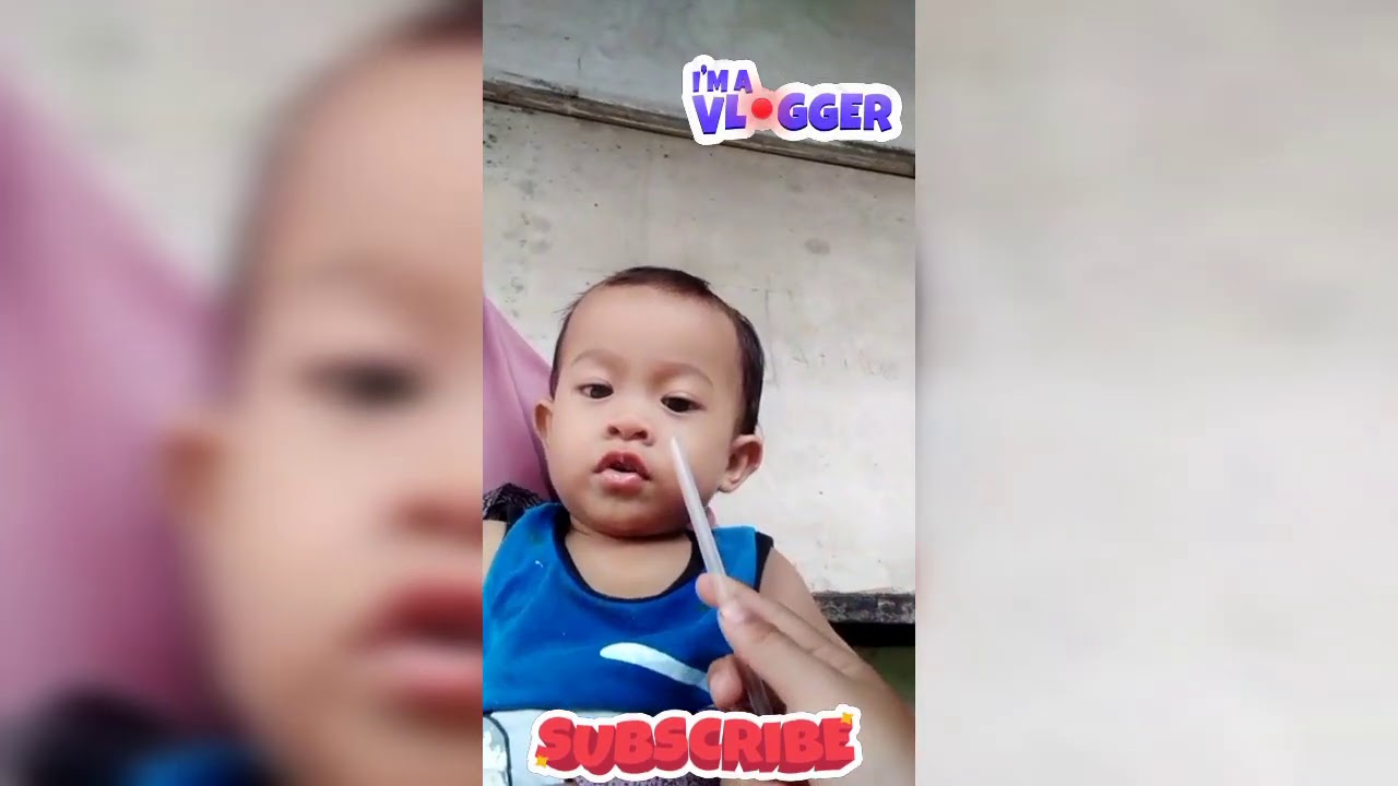 Moment anak ketawa dan marah - YouTube