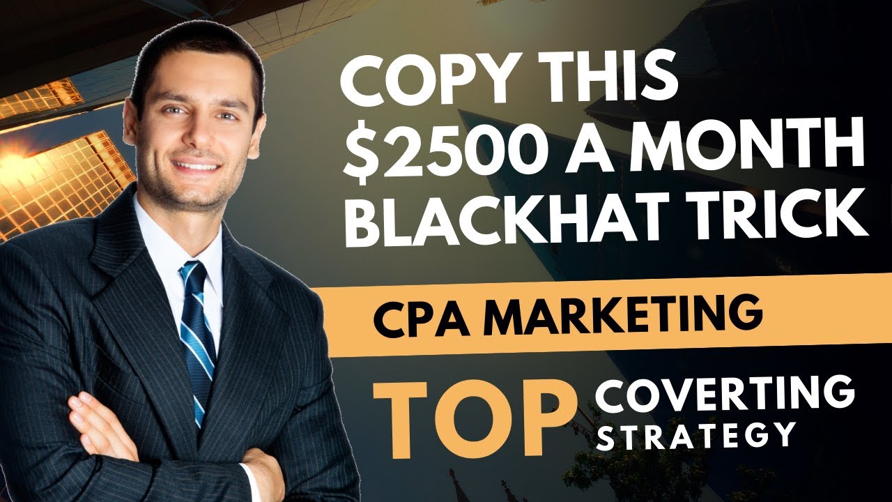 Copy This, Earn $2,500Month With CPA Marketing - YouTube
