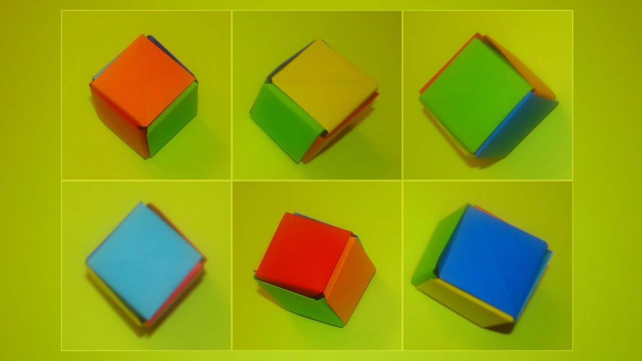 How To Make An Origami Cube - YouTube