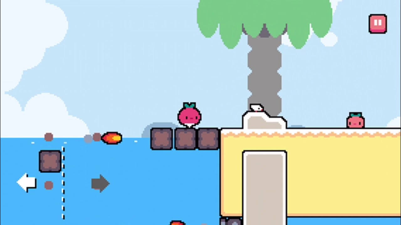 Dadish. World 2 - Strando Beach. Level 19. Walkthrough with Stars ...