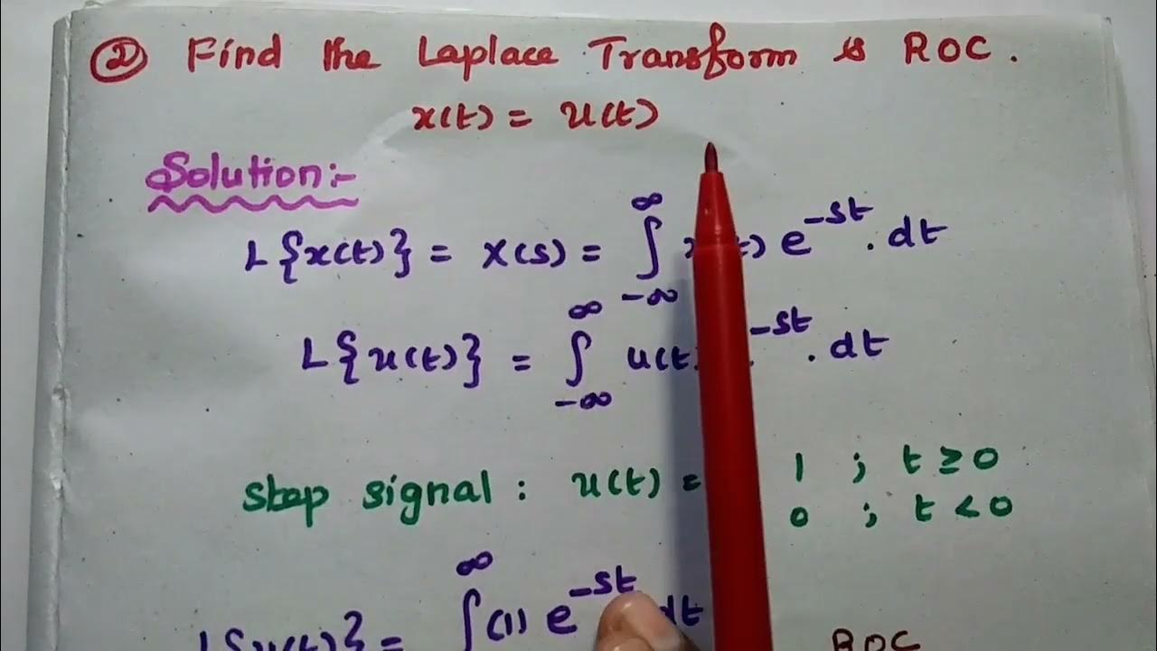 01 - Problems in Laplace Transform - ROC - Signals and Systems in Tamil - EC3354 - EC8352 - YouTube