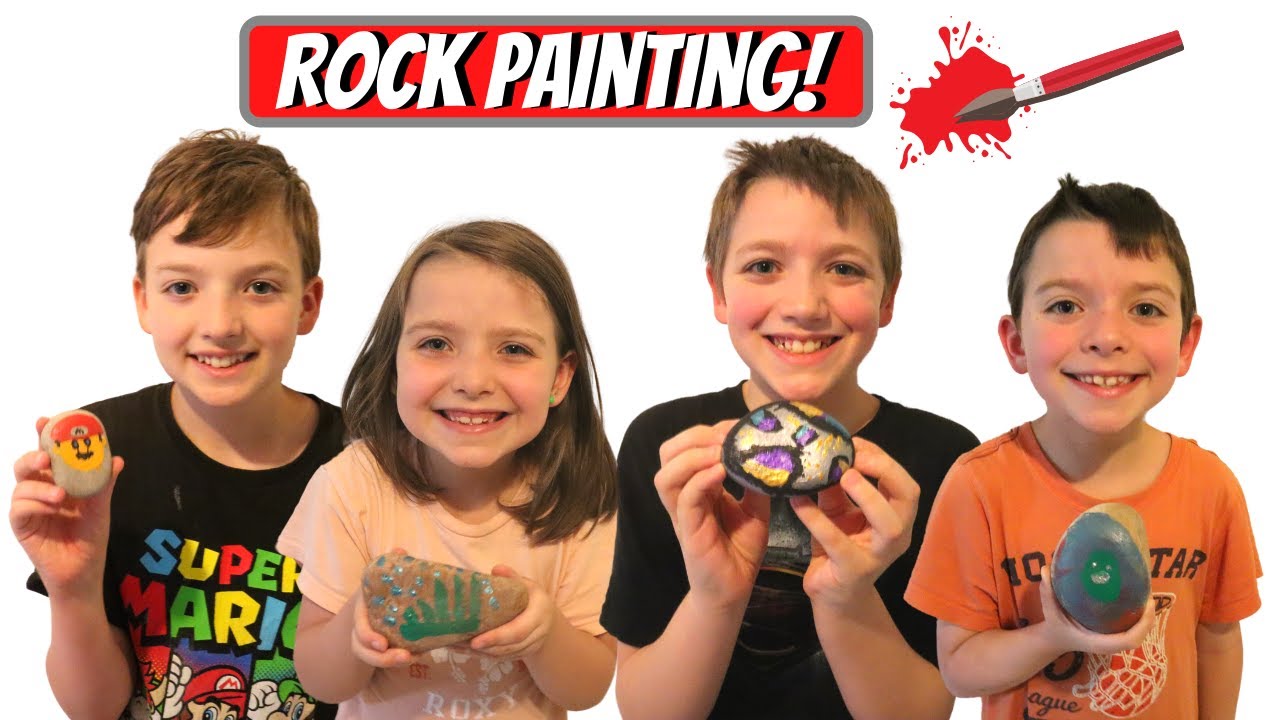 HOW TO PAINT ROCKS! | Fun Family Rock Painting Activity - YouTube