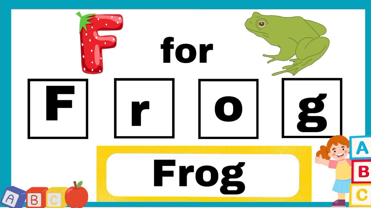 Letter Ff |Words that START WITH letter F | learn Alphabets| Phonics ...