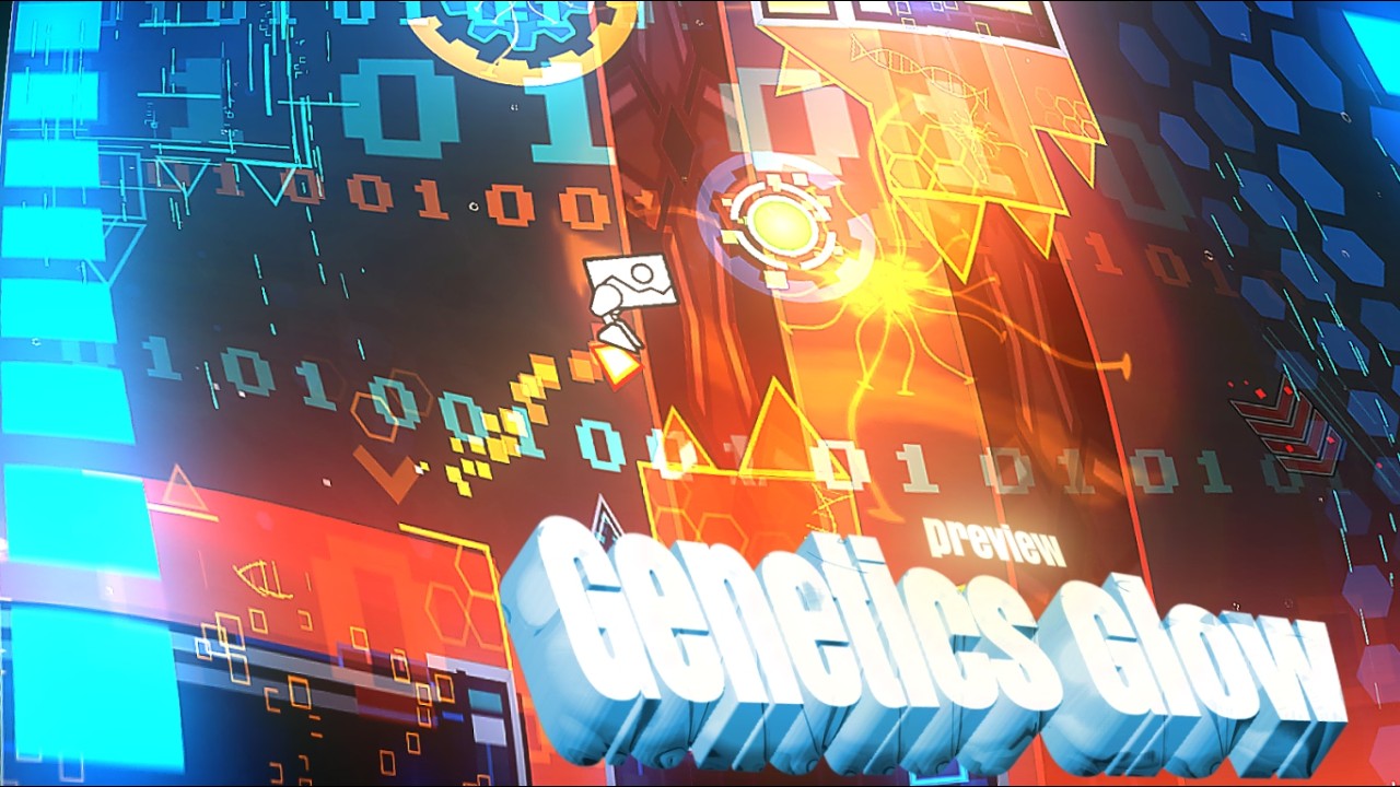 GENETIC GLOW BY TEAM [AFK] PREVIEW - GEOMETRY DASH - YouTube
