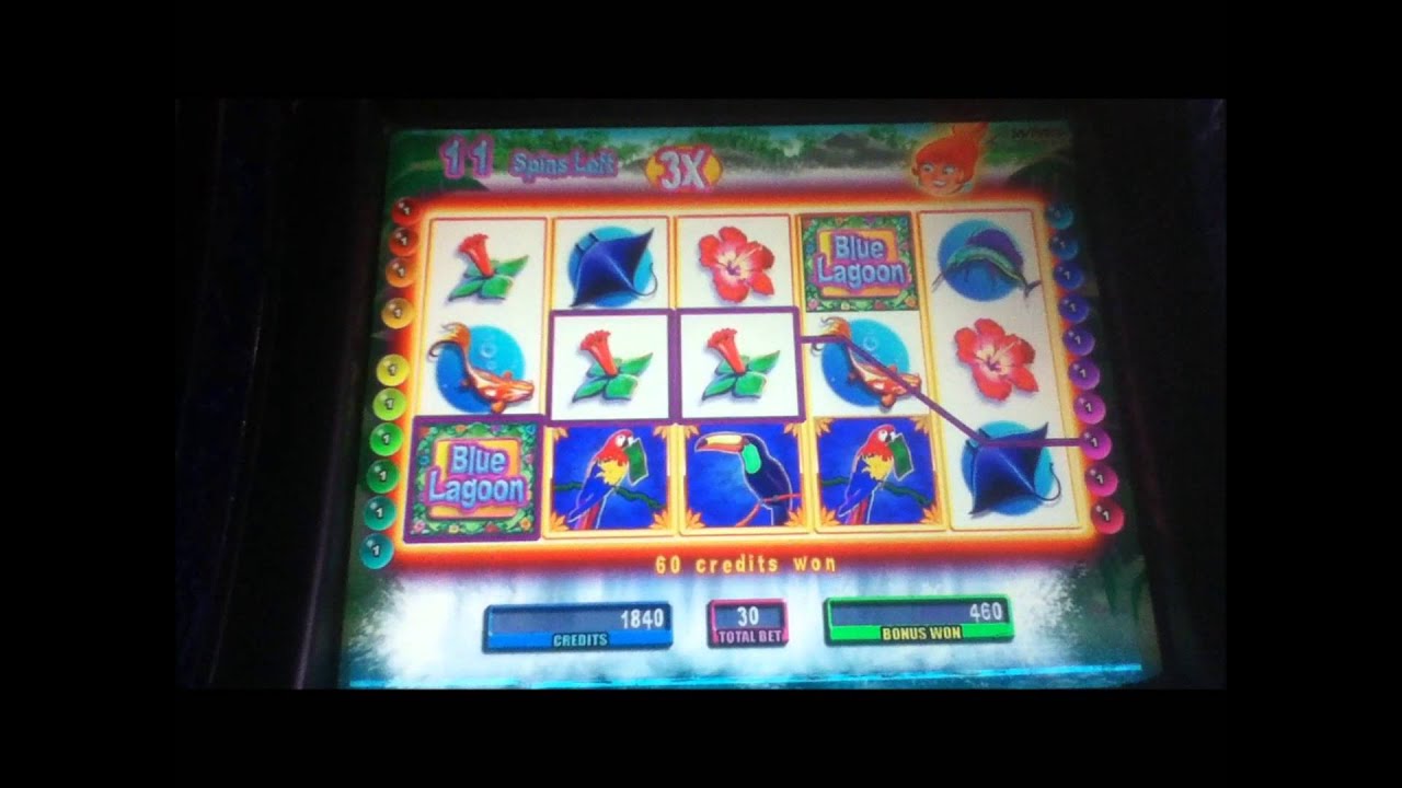 HOT HOT PENNY BLUE LAGOON Penny Video Slot Machine with FREE SPIN BONUS ...