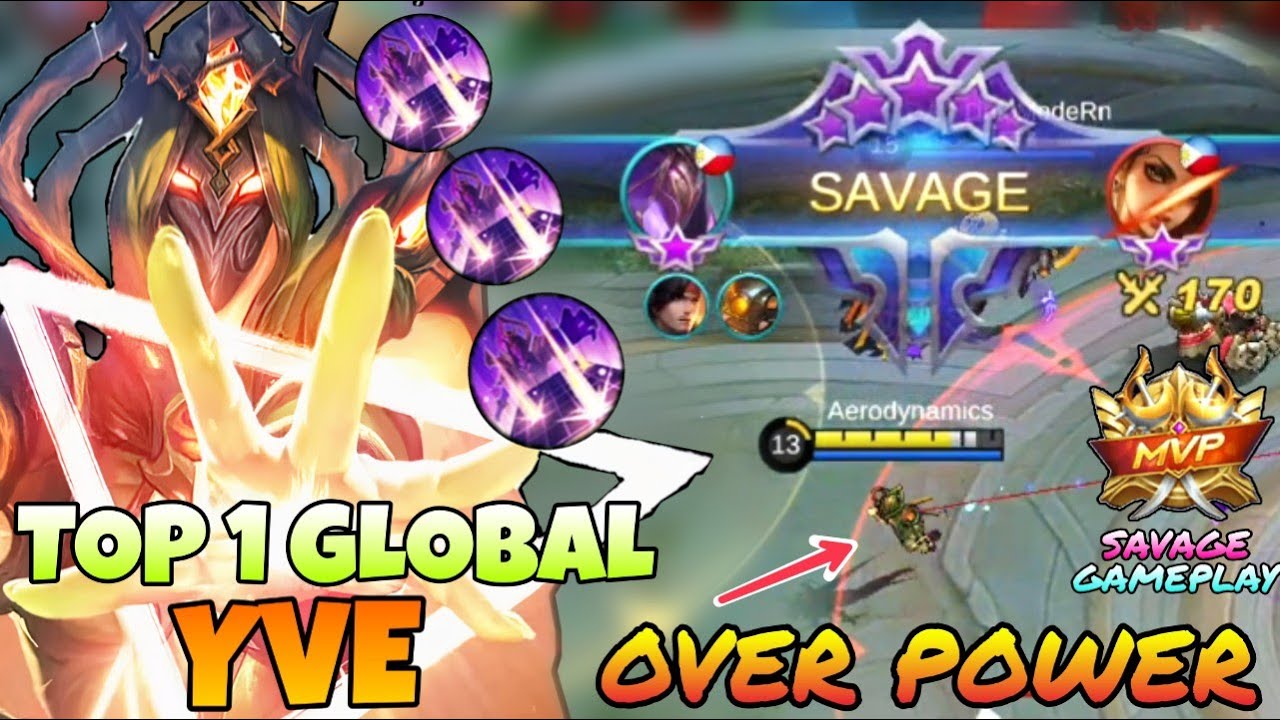 Yve SAVAGE! This Hero is Out Of Control! Best Build Yve 2021! | Top 1 ...