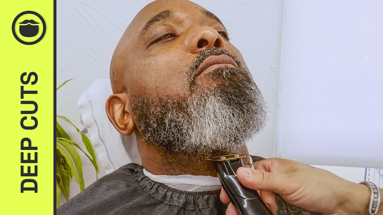 Satisfying and Relaxing When Getting the Perfect Beard Trim - YouTube
