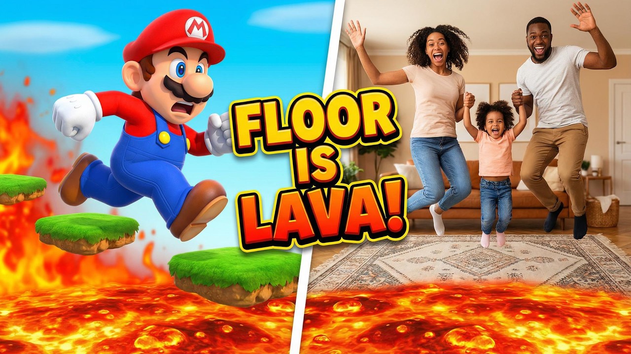 Just Dance | Super Mario Floor is Lava! Brain Break for Kids | Freeze ...