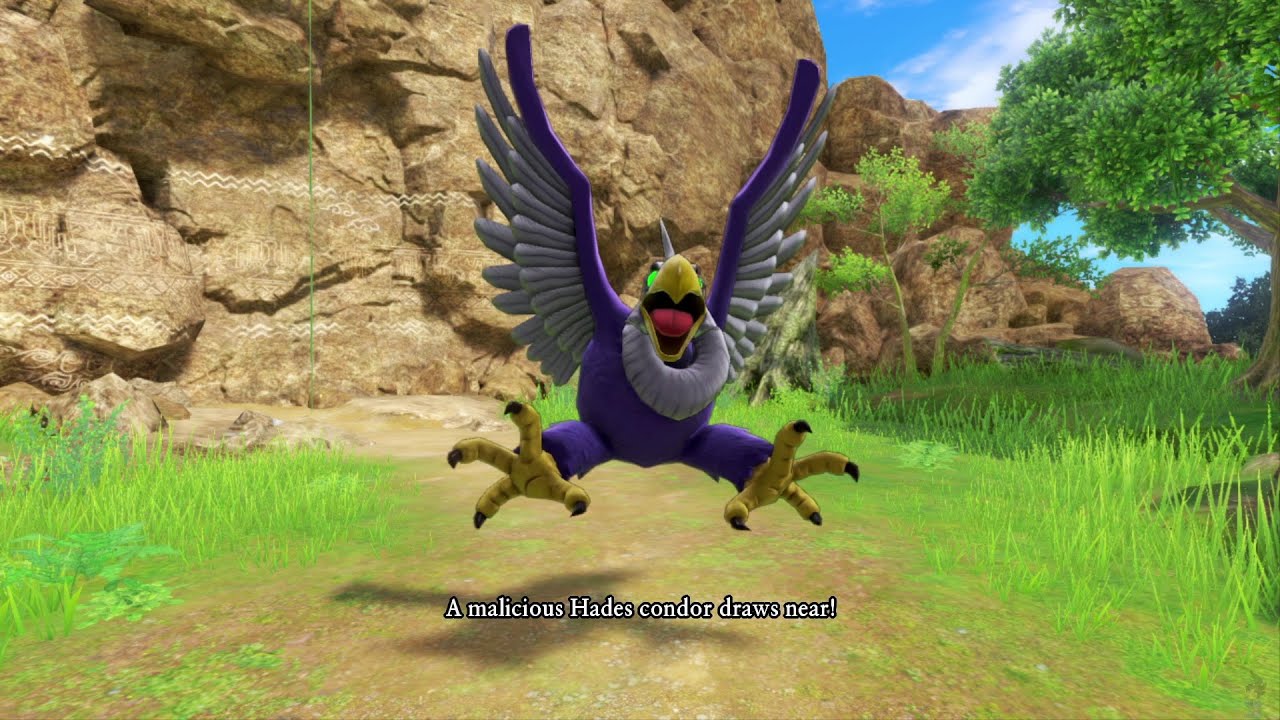 Dragon Quest XI S (153)- Malicious Hades Condor Boss Fight - YouTube