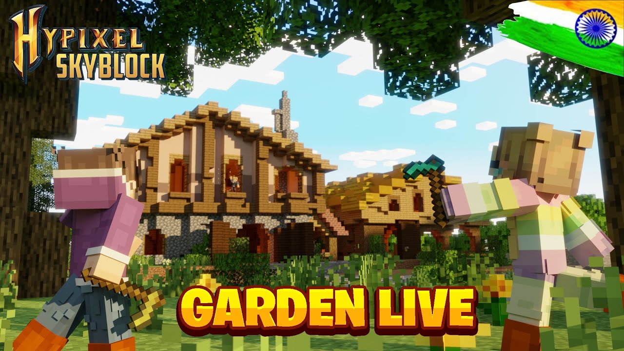 Time To Upgrade My Garden... Hypixel Skyblock (Hindi) Live - YouTube