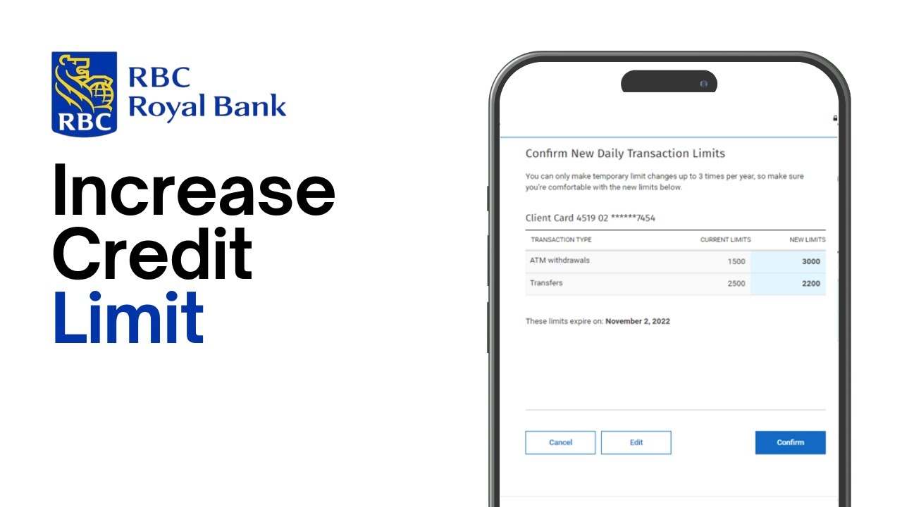 How To Request A Credit Limit Increase With RBC Royal Bank (2024) - YouTube