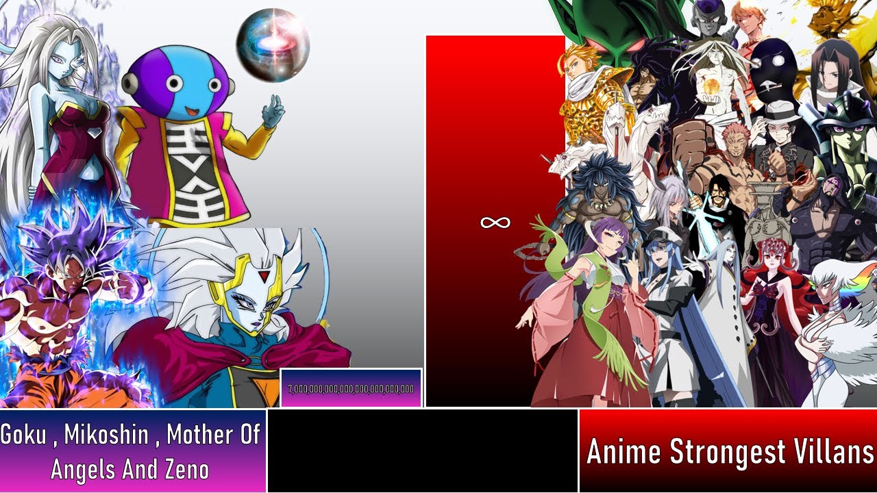 Goku, Mikoshin, Mother of Angels, and Zeno Vs Anime Strongest Villans ...