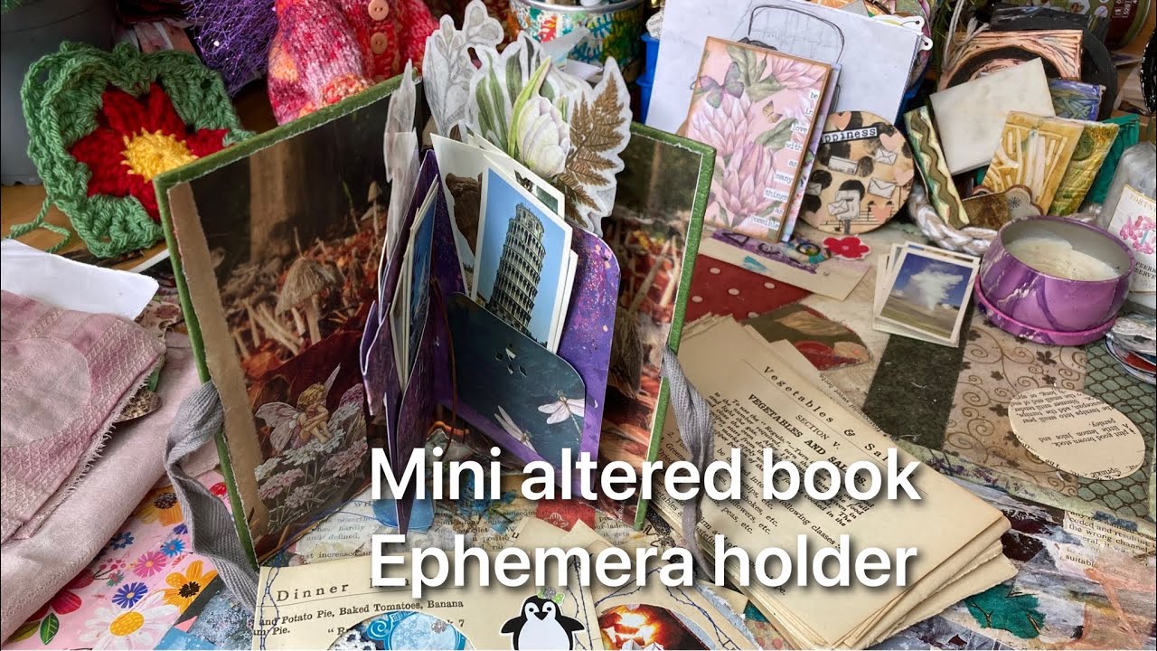small altered book for ephemera storage - book paper ephemera for ...