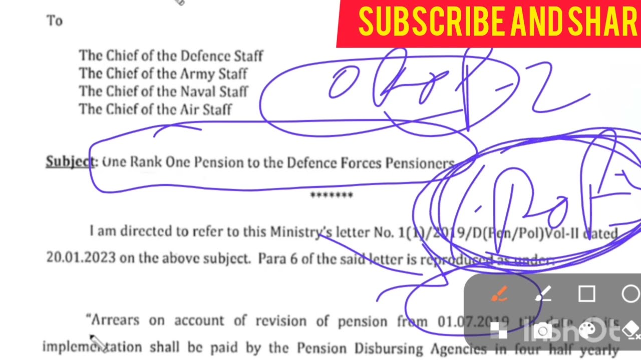 OROP-3 रिवीजन की का हुई जबरदस्त घोषणा, OROP-3 रिवीजन की नई टेबल जारी ...