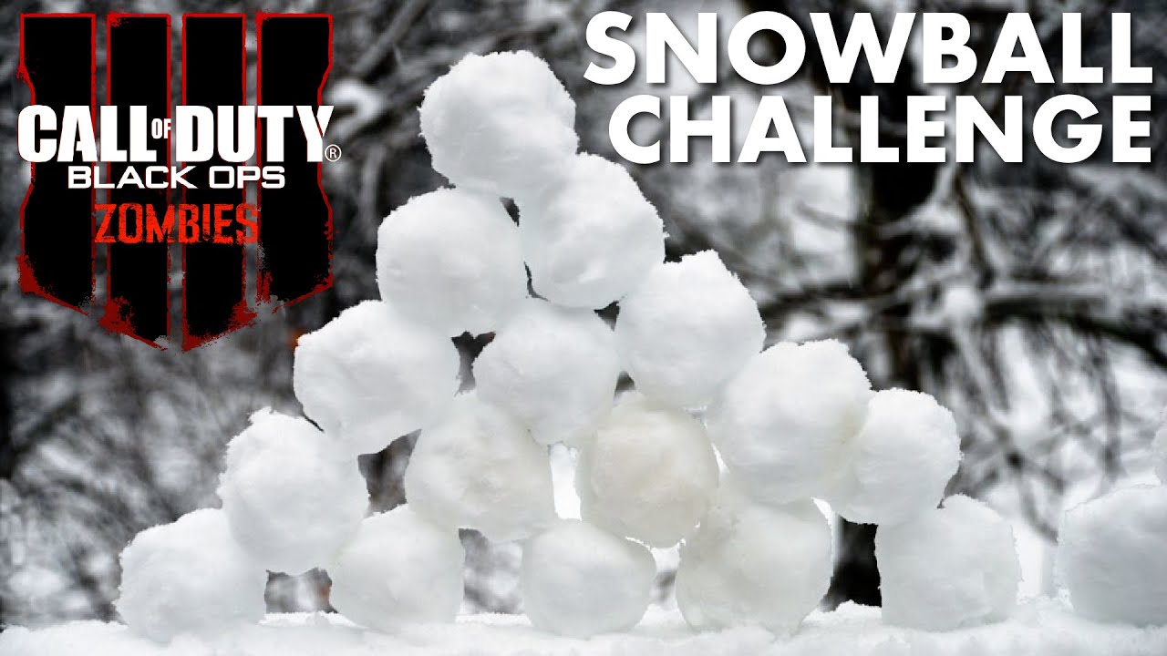 Black Ops 4 Zombies Snowball Only Challenge - YouTube