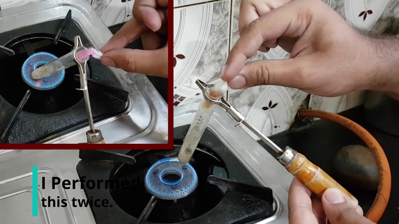 फेरस सल्फेट की वियोजन अभिक्रिया | Decomposition of Ferrous Sulphate ...