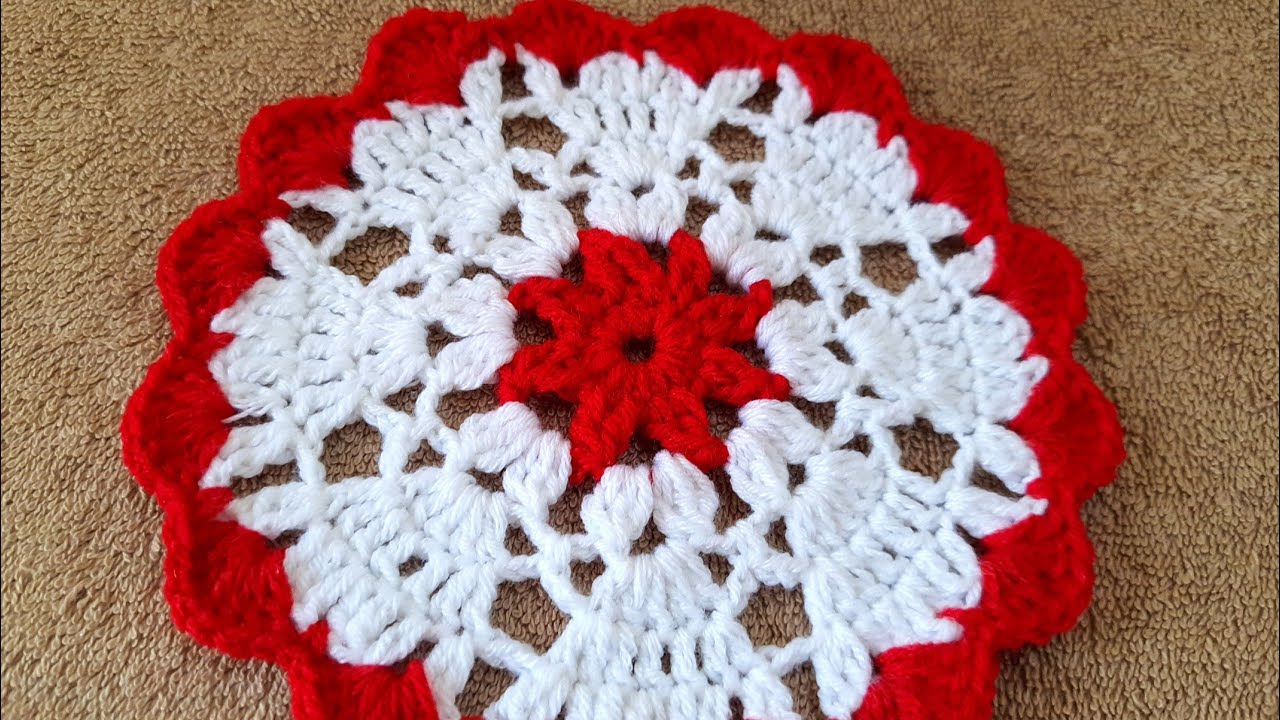 How to make crochet tea Coster / very easy and beautiful flower coaster pattern 😍 - YouTube