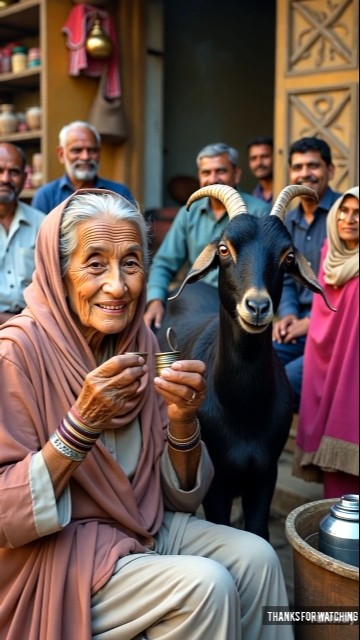 Grandmother used to sell goat milk tea at the railway station 😭 #goat # ...