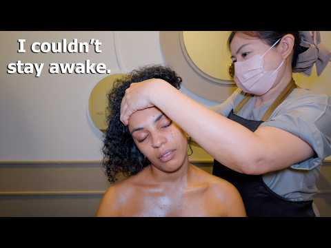 ASMR: Luxury Thai-Ayurvedic Scalp Check, Head Massage & Banana Leaf Wrap