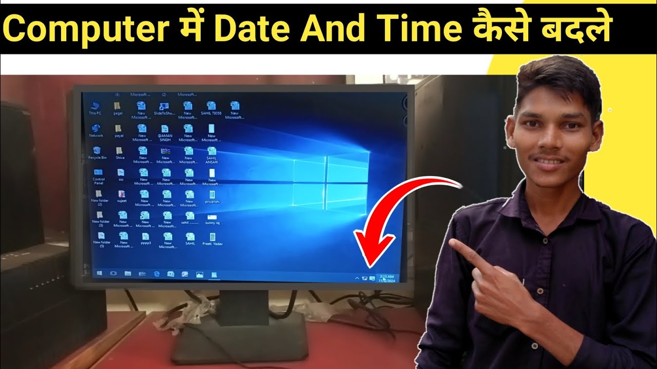 How To Set Time And Date In Windows 10 | Computer Me Date And Time Kaise Set Kare ? - YouTube