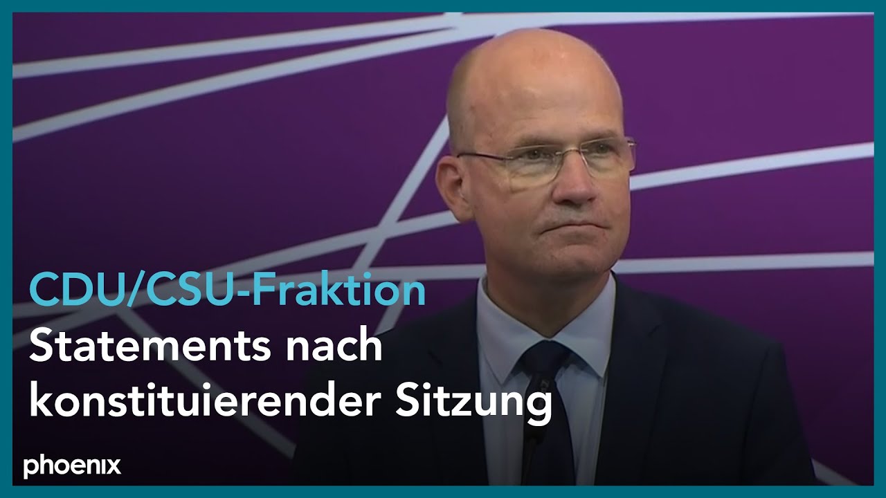 Konstituierende Sitzung der CDU/CSU-Bundestagsfraktion am 28.09.21 ...