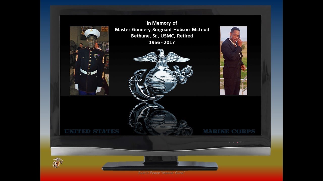 In Memory of Master Gunnery Sergeant Hobson McLeod Bethune, USMC ...