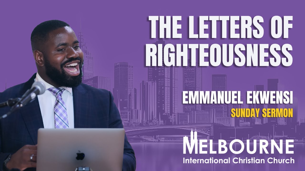 Sunday Sermon: The Letters of Righteousness - YouTube