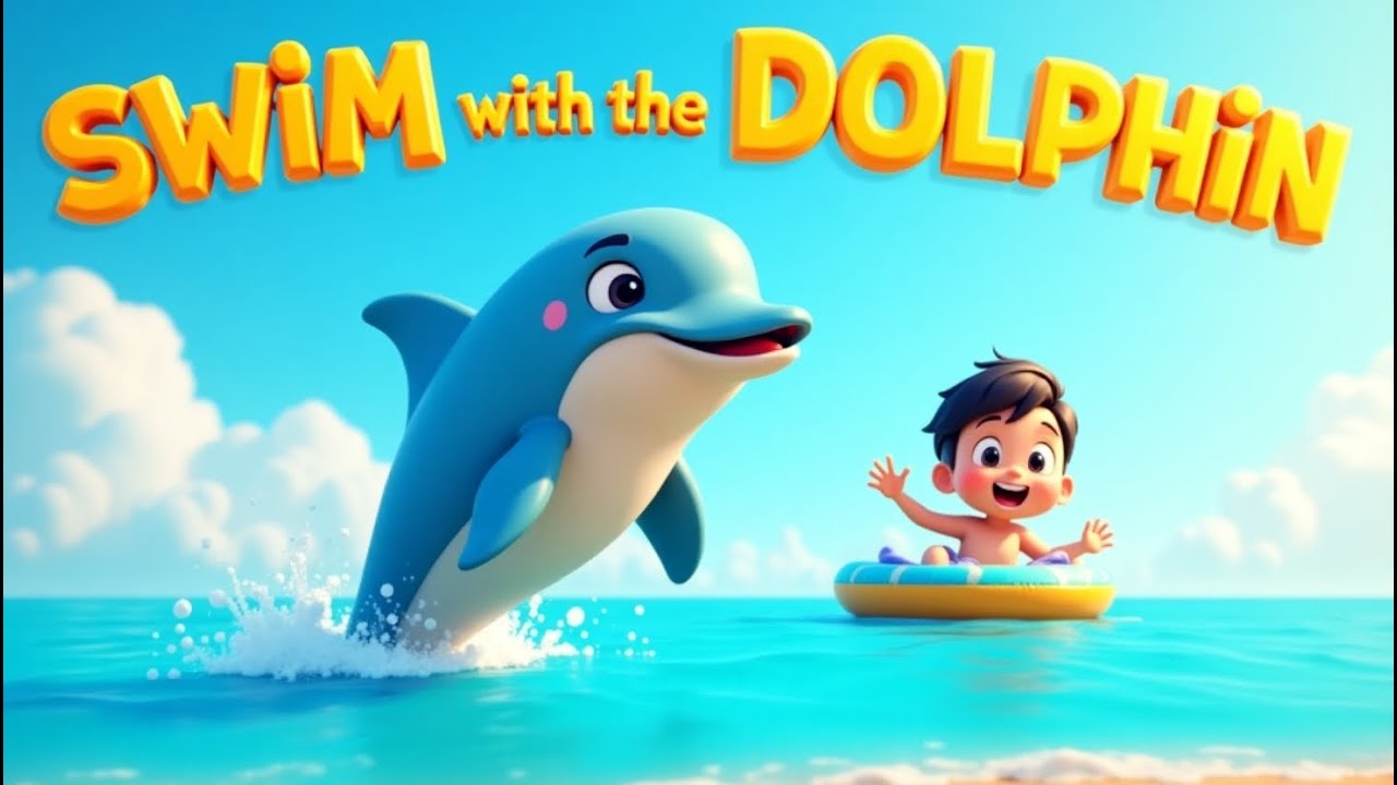 Swim with the Dolphin 🐬 | Fun Kids Song & Animated Nursery Rhyme for ...