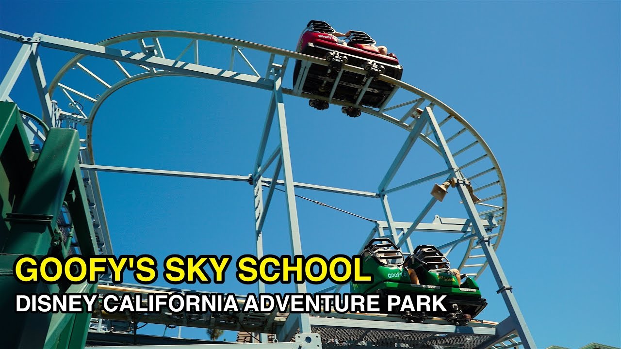[4K] Goofy's Sky School - Crash Course : Disney California Adventure ...