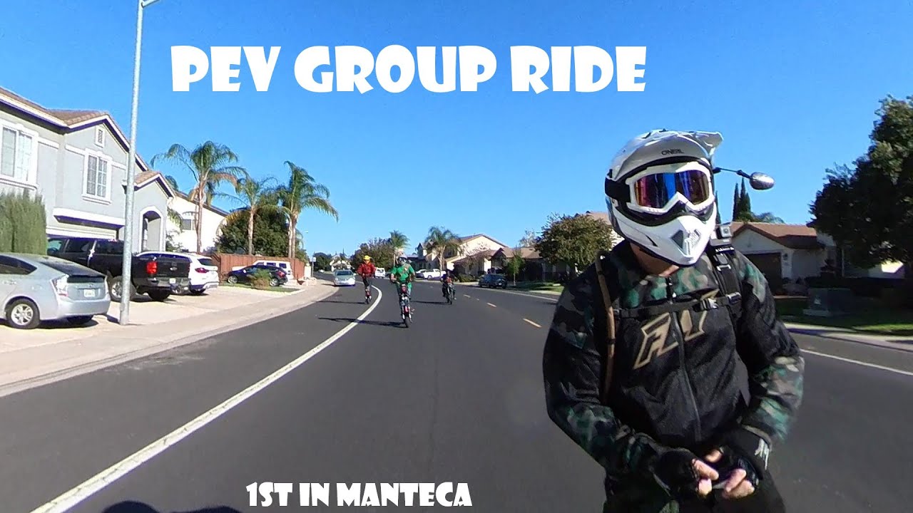 PEV Group Ride - Manteca (Part. 1) - YouTube