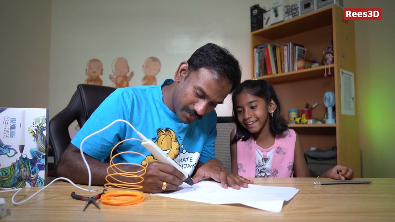 First 3D Print with MYNT 3D Pen | Rees3D.com - YouTube