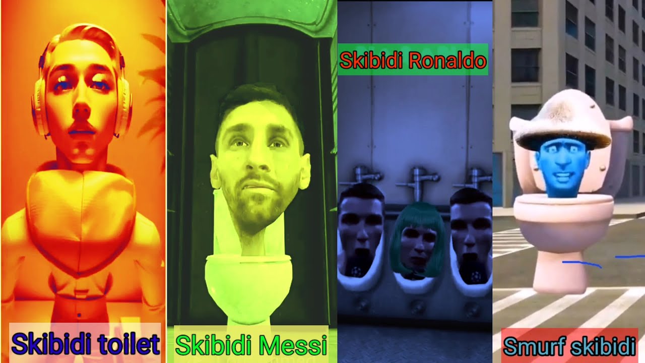 SKIBIDI TOILET BATTLE #15 RONALDO SIUUU VS MESSI BUGU VS SMURF SKIBIDI ...