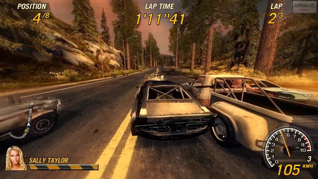 FlatOut 2 - FULL HD Playthrough (10b/40) - YouTube