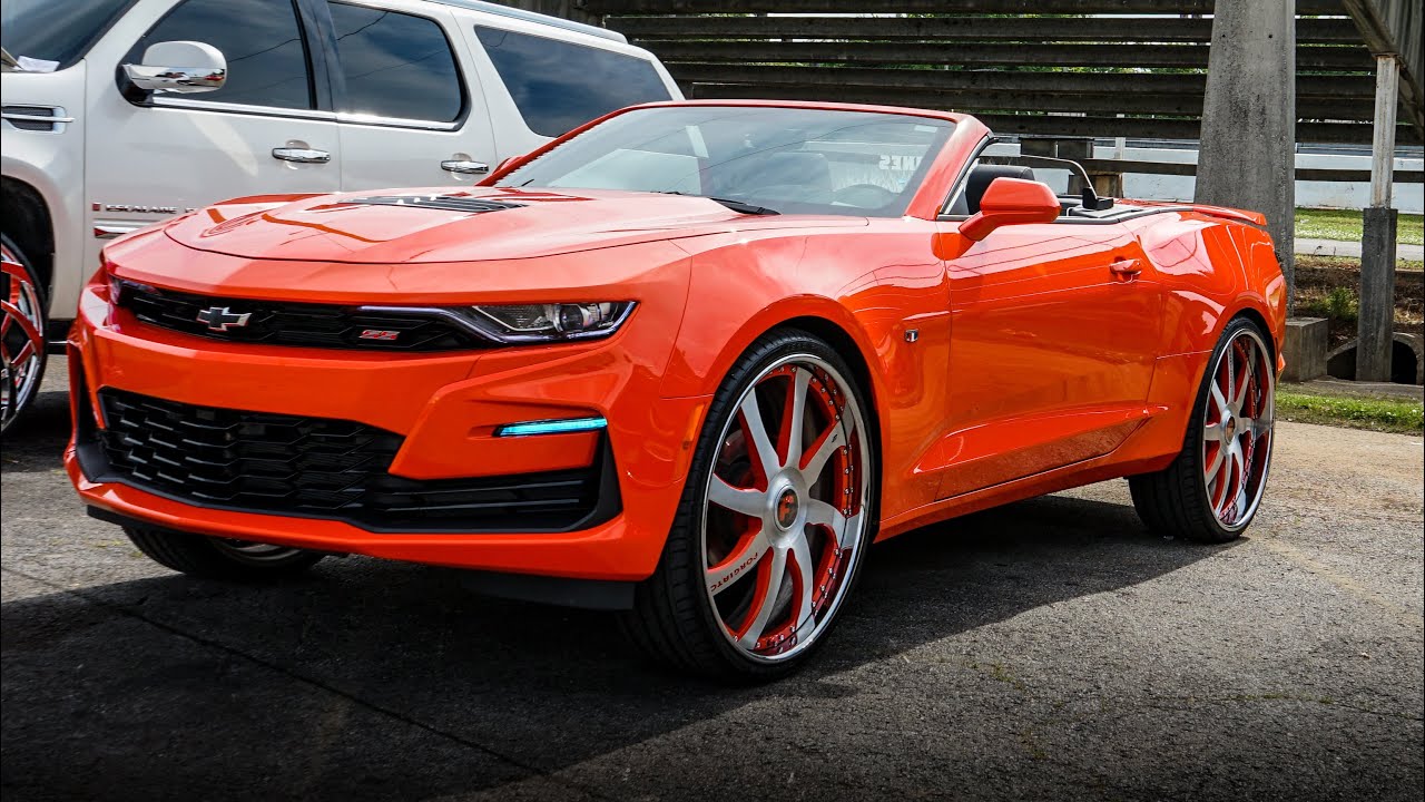 2021 camaro ss on 26s forgiato wheels - YouTube