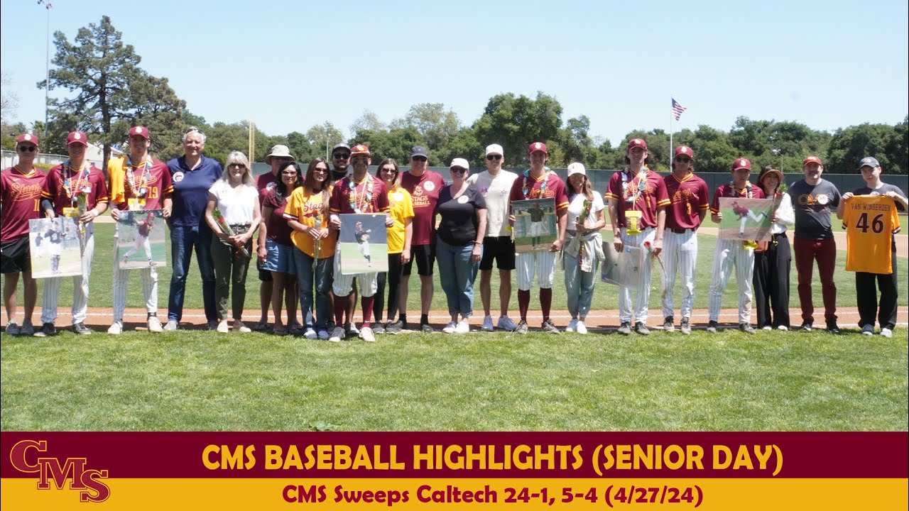 CMS Baseball Highlights vs. Caltech (Senior Day) - YouTube