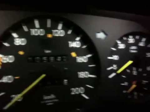 Mercedes W124 Instrumetal LED White Lights project - YouTube