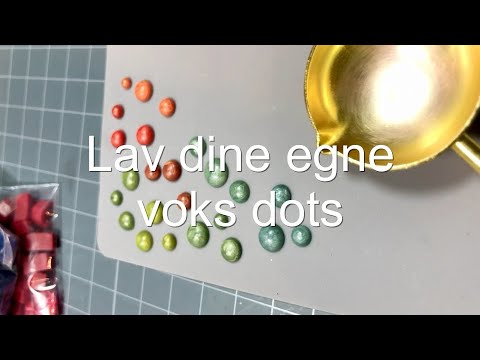 Lav dine egne voks dots til kort projekter - YouTube