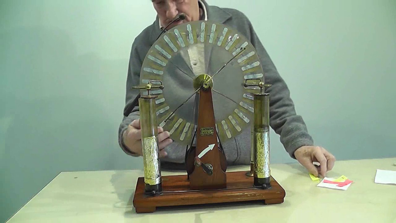 La machine électrostatique de Wimshurst - YouTube