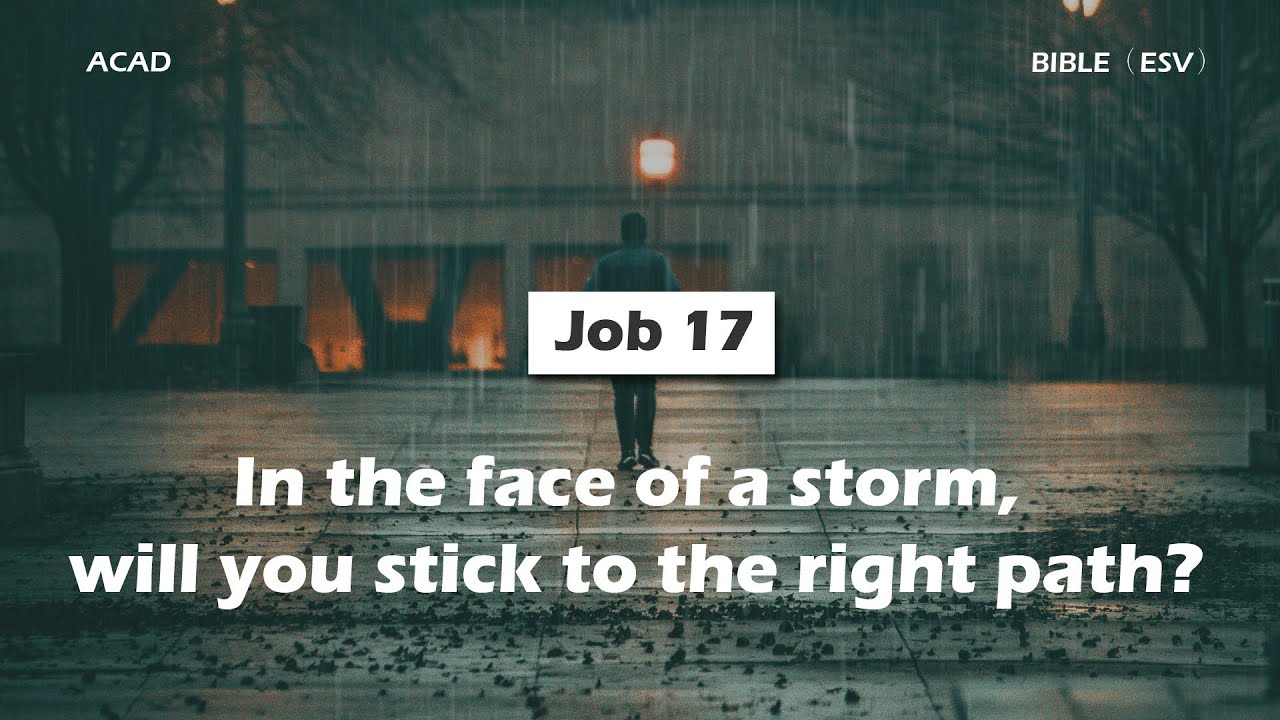Job 17 】In the face of a storm, will you stick to the right path? ｜ACAD ...