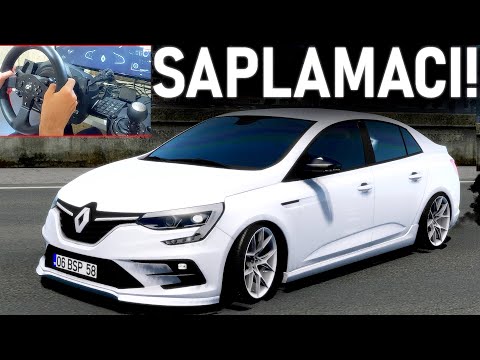 FULL BASS'LI SAPLAMACI MEGANE! - MODİFİYELİ RENAULT MEGANE İLE YOLCULUK - ETS 2 Mod T300RS GT
