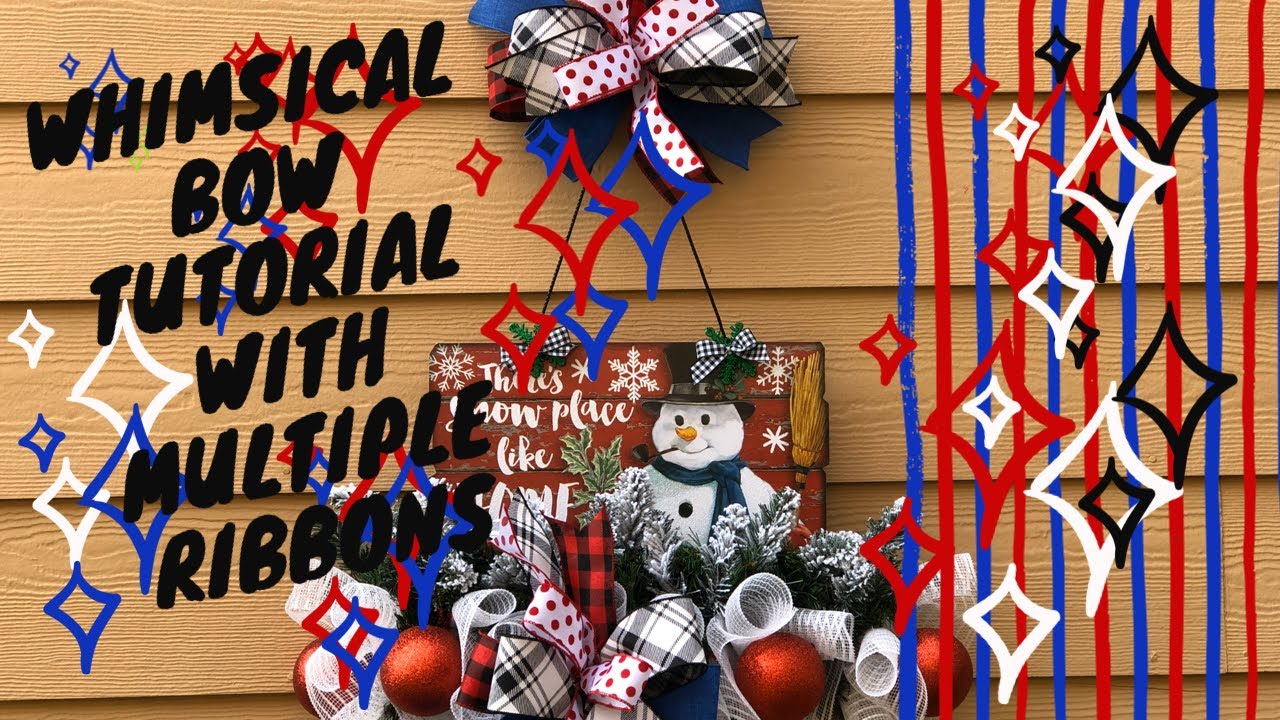 Whimsical Bow Tutorial || Multiple Ribbons || Bow Wednesday {{2019 ...