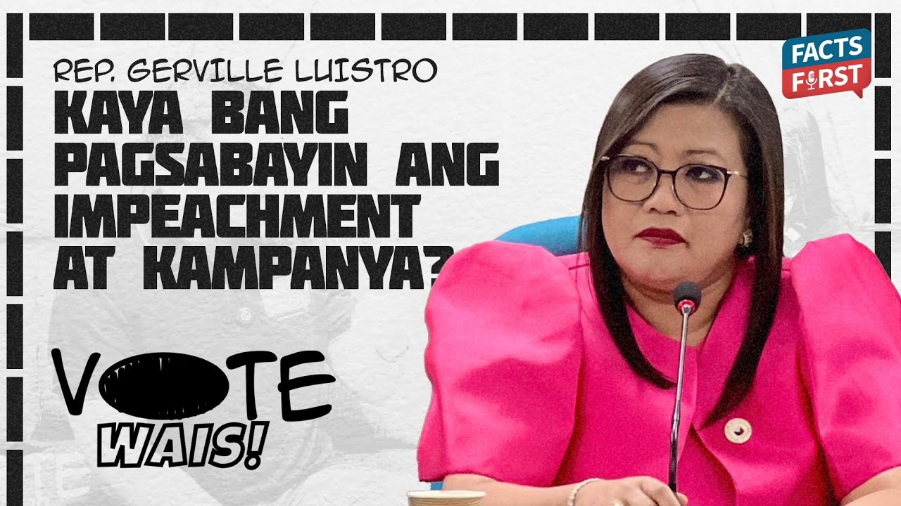 Rep. Jinky Luistro: Seeking Sara Duterte conviction amid reelection bid ...