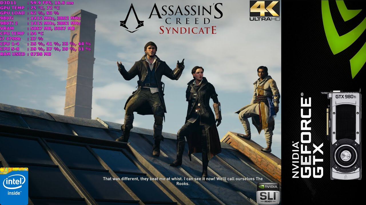 Assassin's Creed Syndicate Ultra Settings 1440p |GTX 980Ti| i7 4790K ...