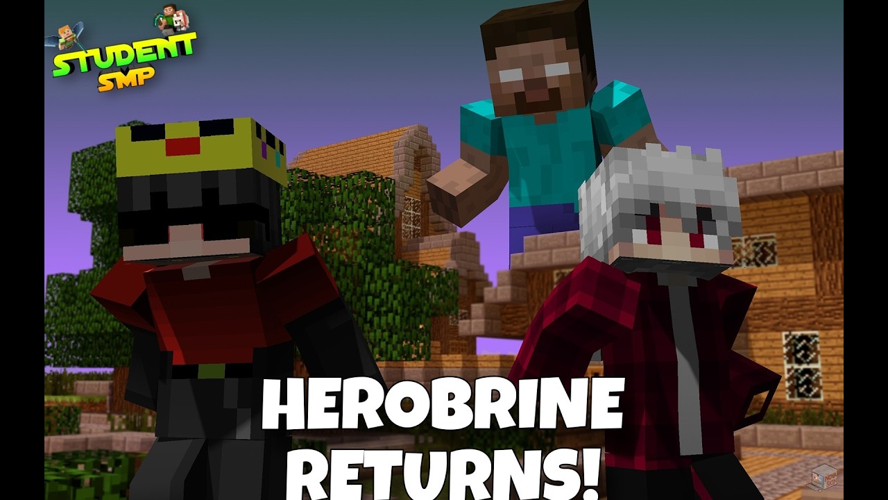 Minecraft Herobrine is backk in Student smp ☠️😱 - YouTube