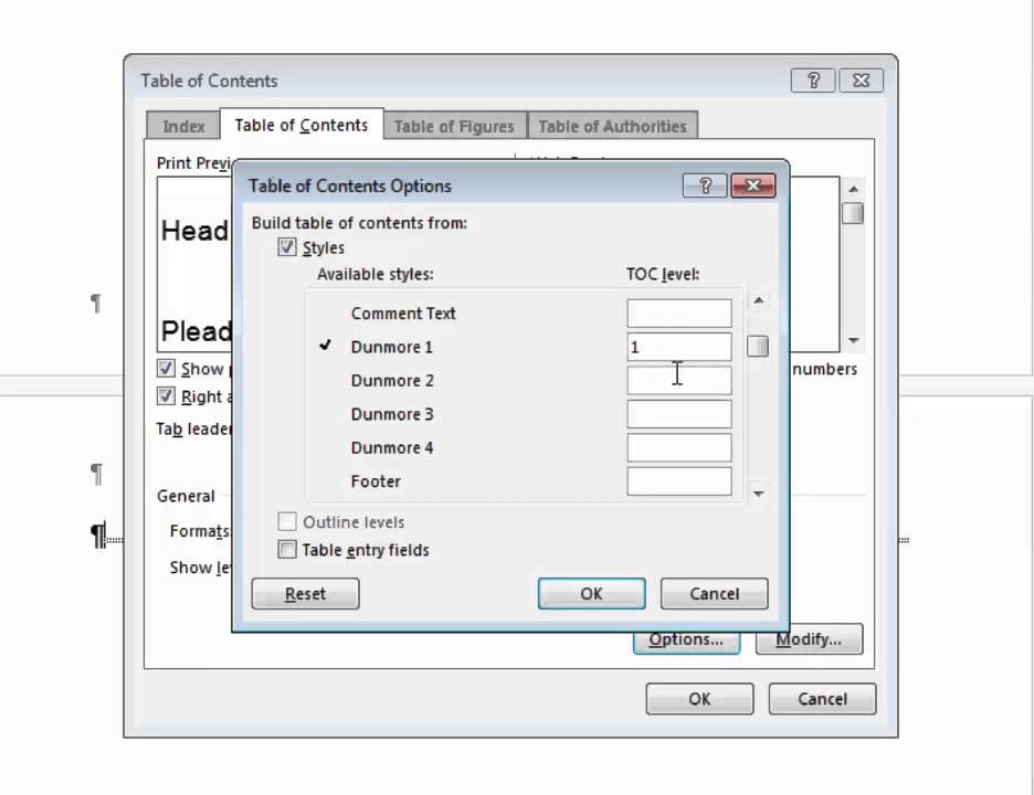 Brief Formatting-Inserting TOC - YouTube