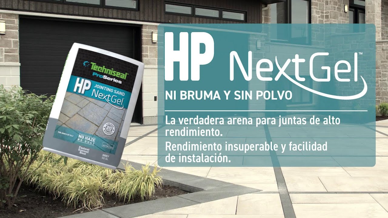 Cómo instalar la arena polimérica HP Nextgel para juntas de adoquines ...